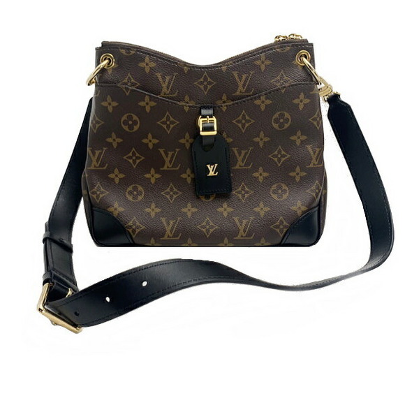 Louis Vuitton | Bags | Louis Vuitton Odeon Monogram Shoulder Bag Black ...
